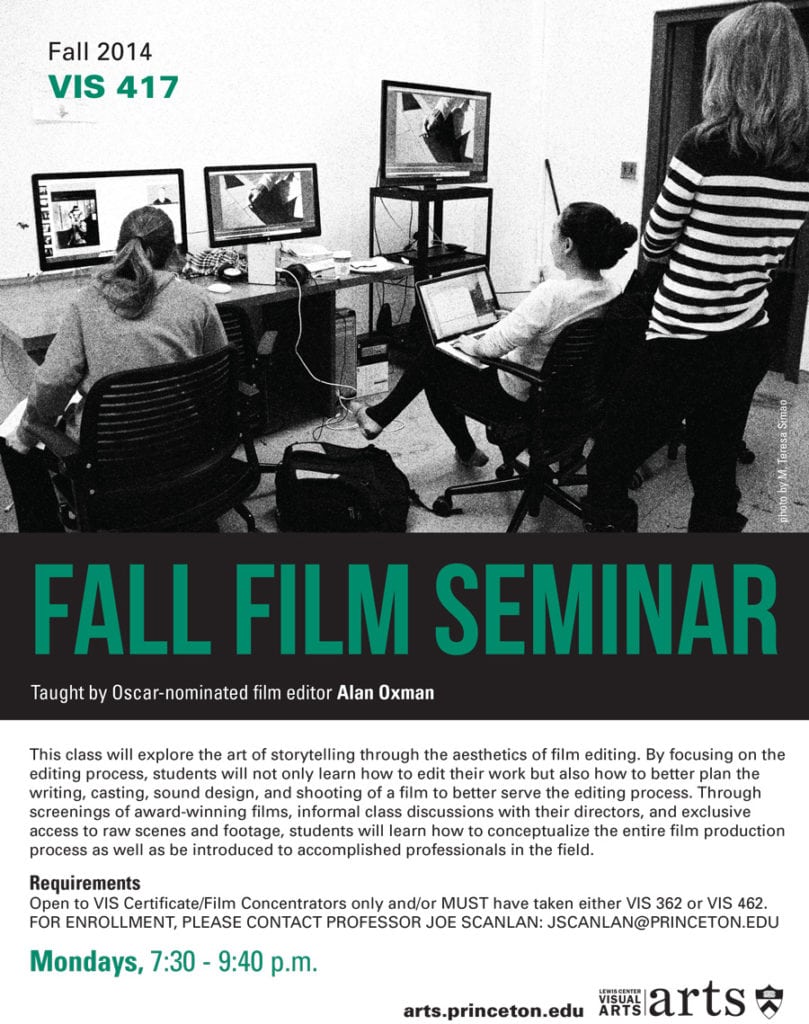 Fall Film Seminar - Lewis Center for the Arts