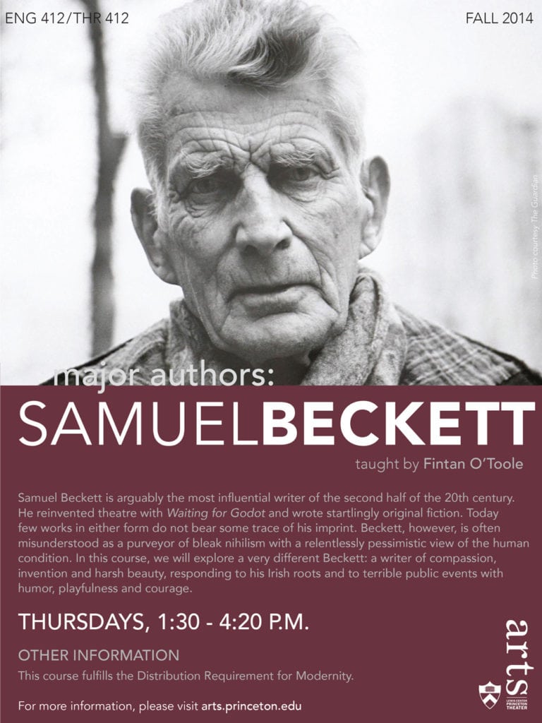 Major Author(s) - Samuel Beckett - Lewis Center for the Arts