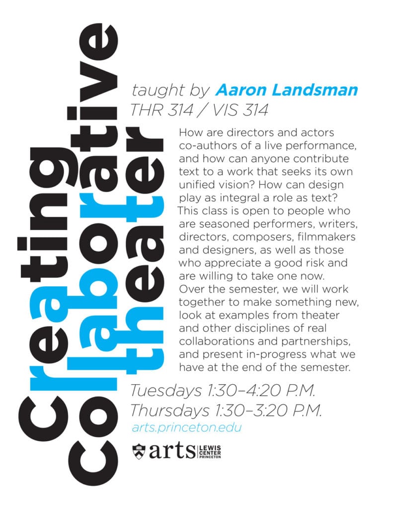 Creating Collaborative Theater - Lewis Center for the Arts