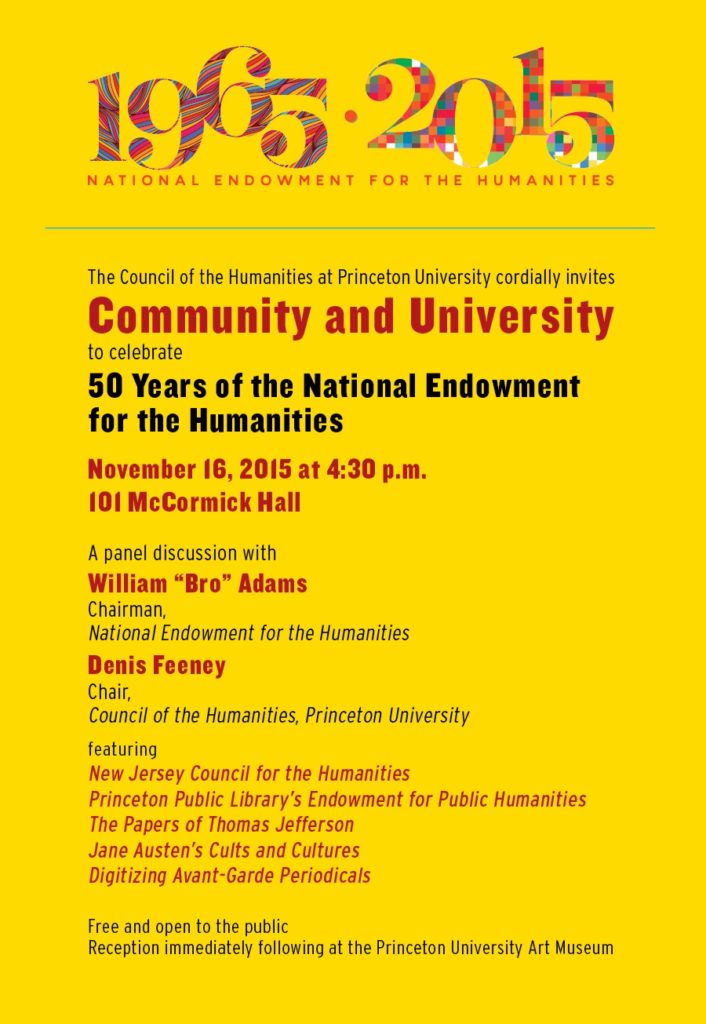 Community and University: 50 Years of the National Endowment for the ...