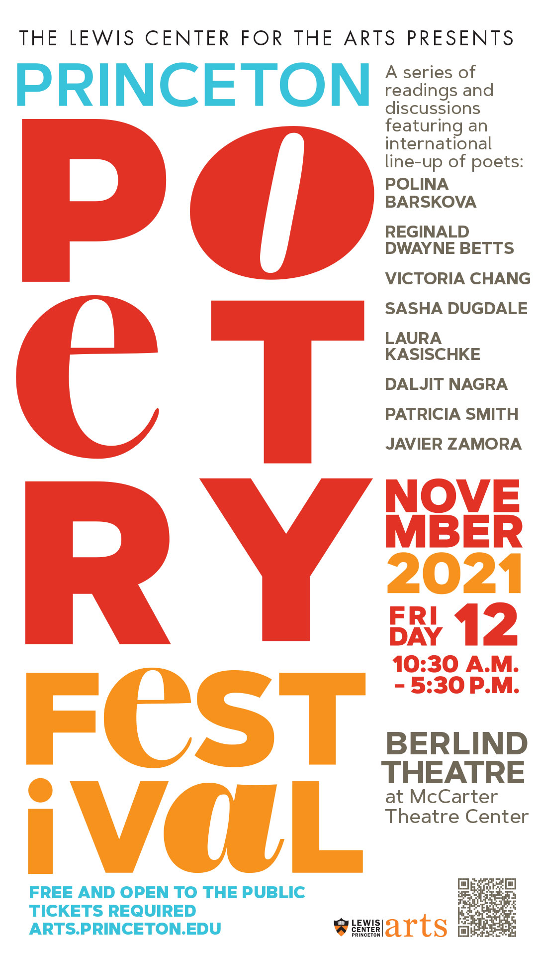 Program Information for 2021 Princeton Poetry Festival - Lewis Center ...