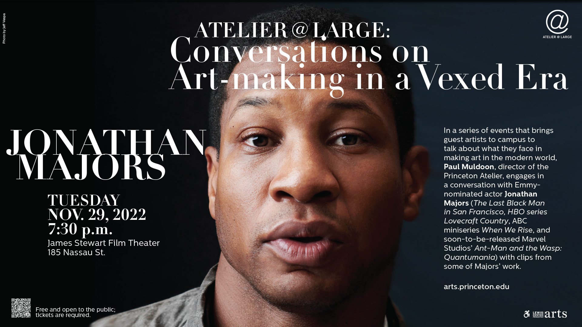 Atelier@Large: Conversations on Art-making in a Vexed Era — Jonathan Majors