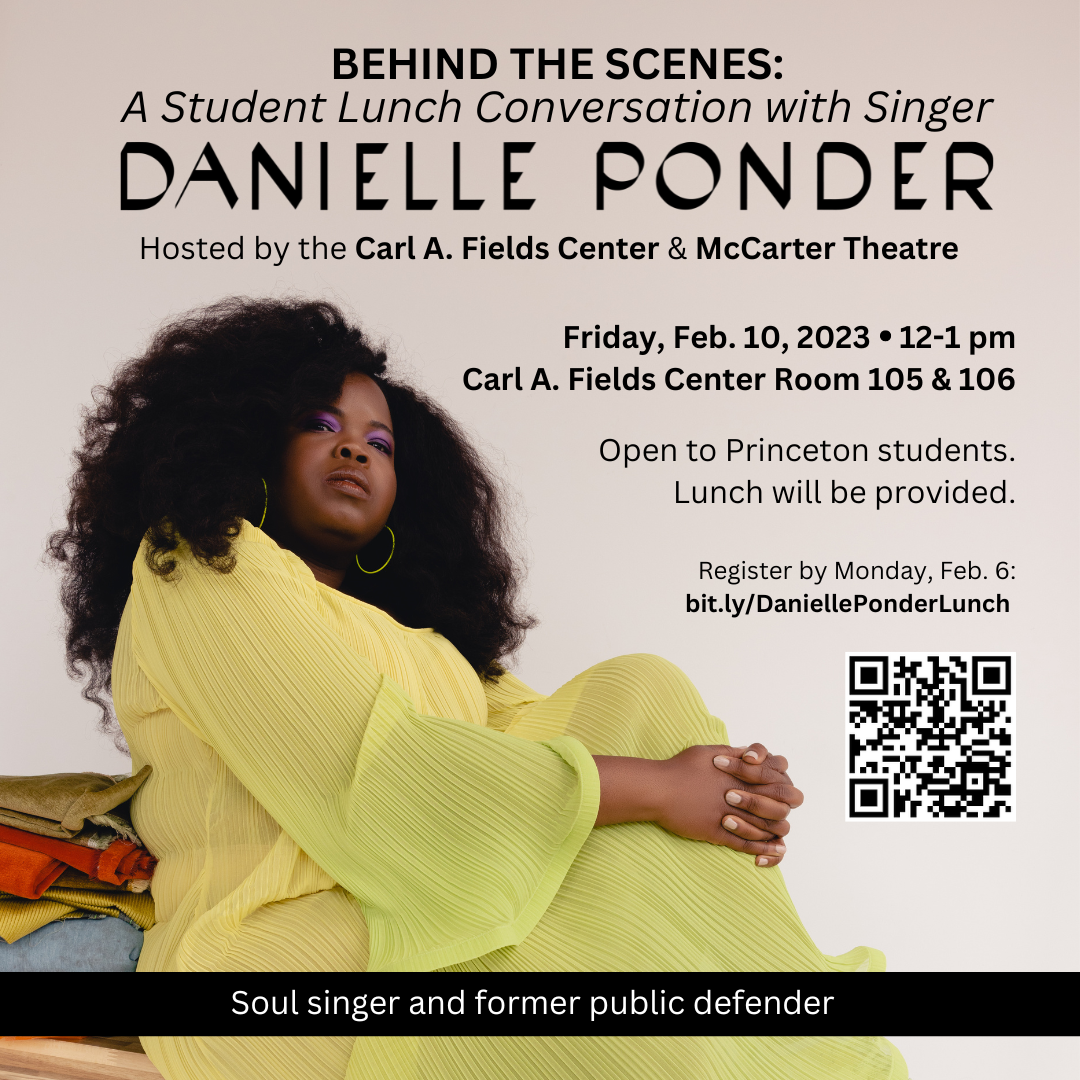 Behind the Scenes: Student Lunch Conversation with Singer Danielle Ponder
